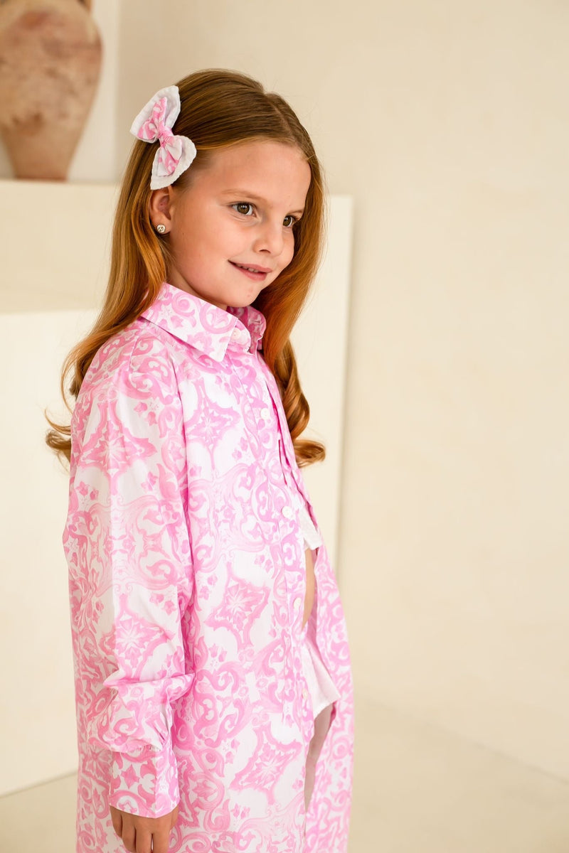 Small Pink Capri Hairbow – Clark & Beau